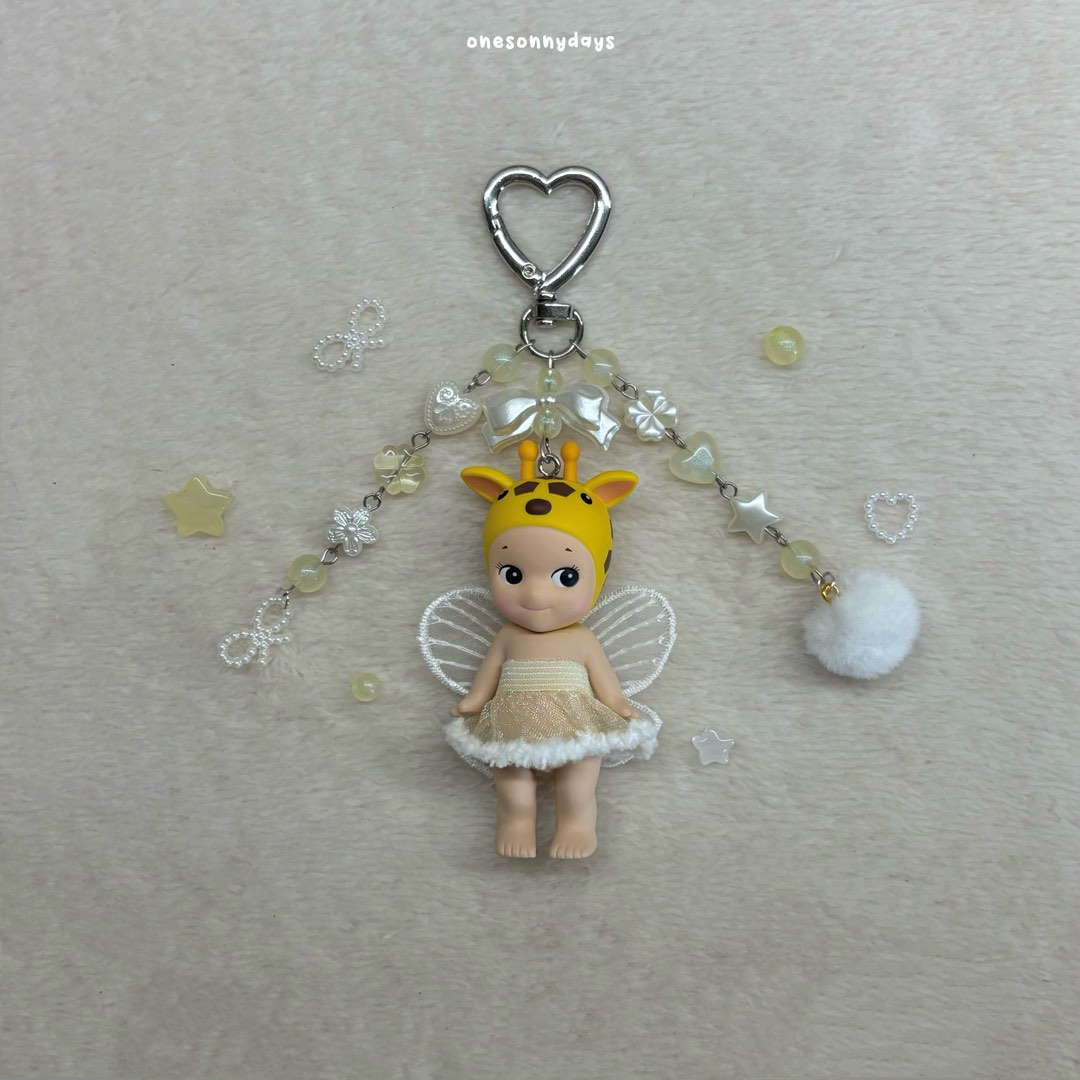 Handmade coquette sonny angel giraffe keychain, Hobbies & Toys, Toys ...
