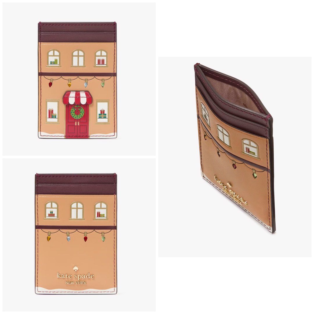 INSTOCK COLLECTIBLE Kate Spade Oh What Fun Gingerbread House Small Slim ...