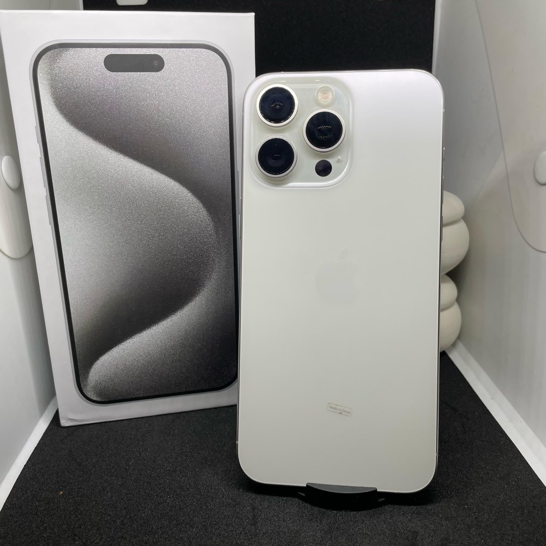 Iphone 15 promax 256gb ibox white titanium, Telepon Seluler & Tablet ...