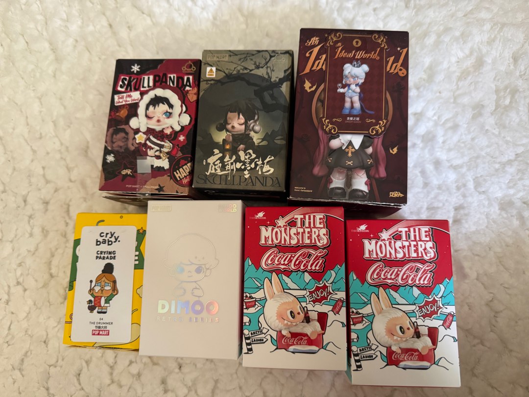 Labubu Dimoo Skullpanda Crybaby, Hobbies & Toys, Toys & Games on Carousell