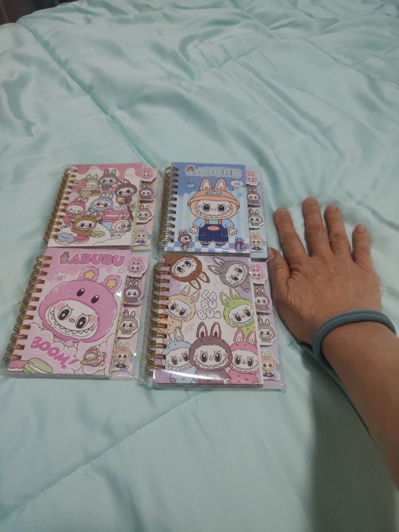 Labubu notebook A7 (Size in cm: 11.5*10), Hobbies & Toys, Stationery ...