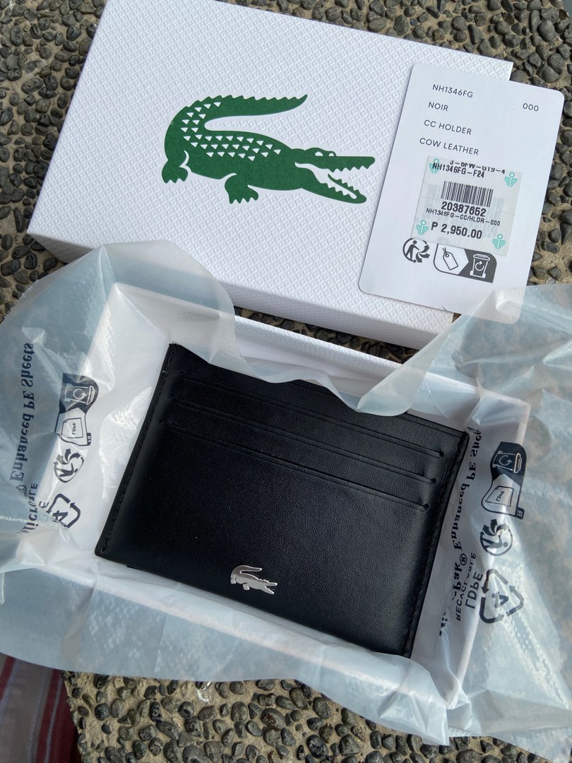 Lacoste card holder, Women's Fashion, Bags & Wallets, Wallets & Card ...