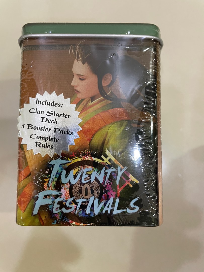 Legend of the five rings 2015 CCG: TWENTY FESTIVALS edition TIN STARTER ...