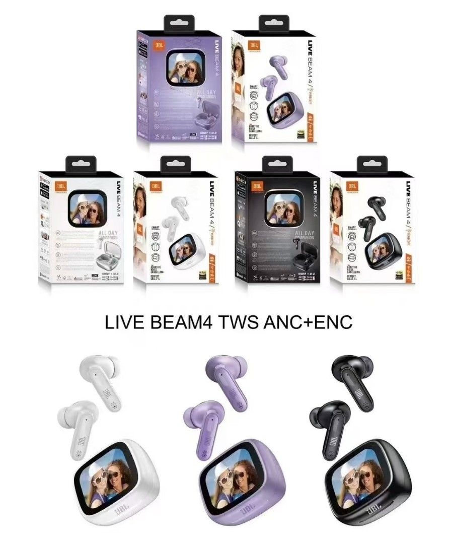 Live beam4 Earbuds Hifi Stereo ANC ENC Noise Cancelling Wireless BT ...