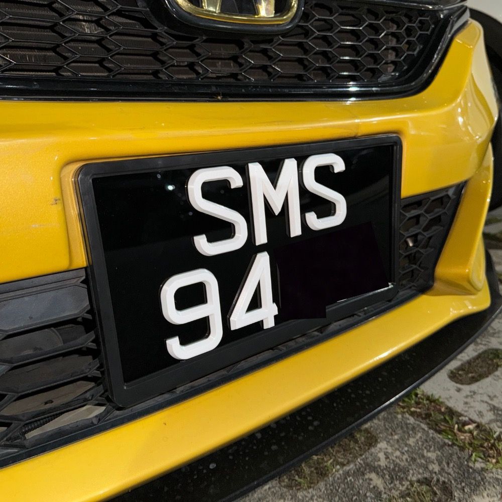 LTA COMPLIANT Car Plate | White Car Plates License Number Plate Maker ...