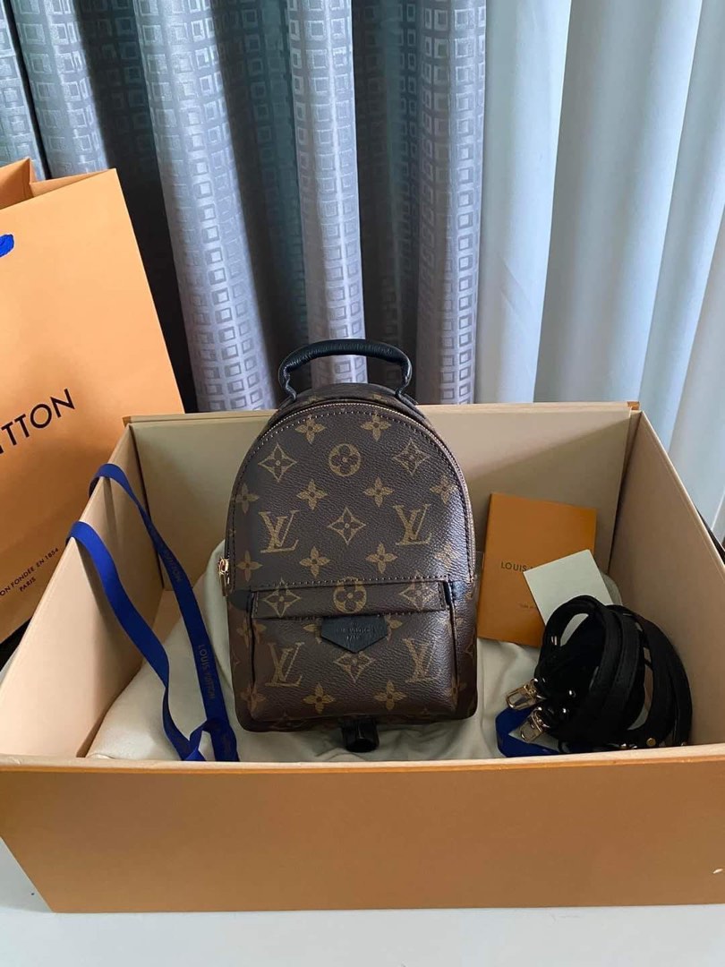 Lv Palm spring mini Backpack micro, Luxury, Bags & Wallets on Carousell