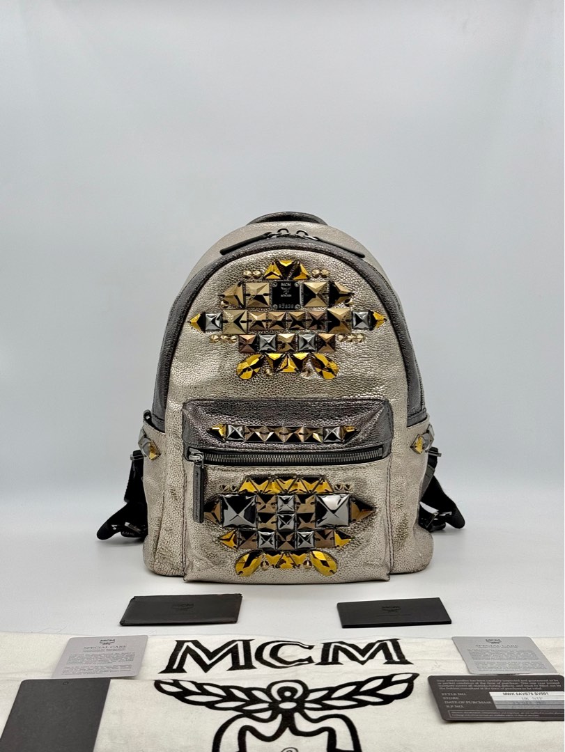 MCM LIMITED EDITION SWAROVSKI BACKPACK ( medium), Women's Fashion, Bags ...