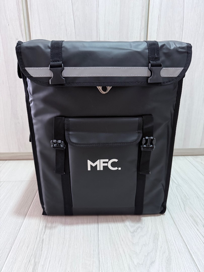 MFC MAGNETO Tall Backpack Series Magnetic Food Delivery Thermal Bag with add on Buckle Clip, Men ...