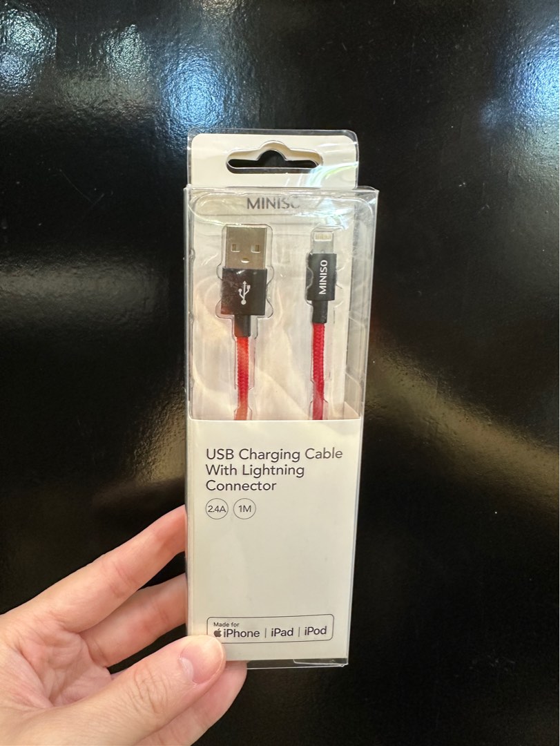 Miniso USB Charging Cable With Lightning Connector, Mobile Phones ...