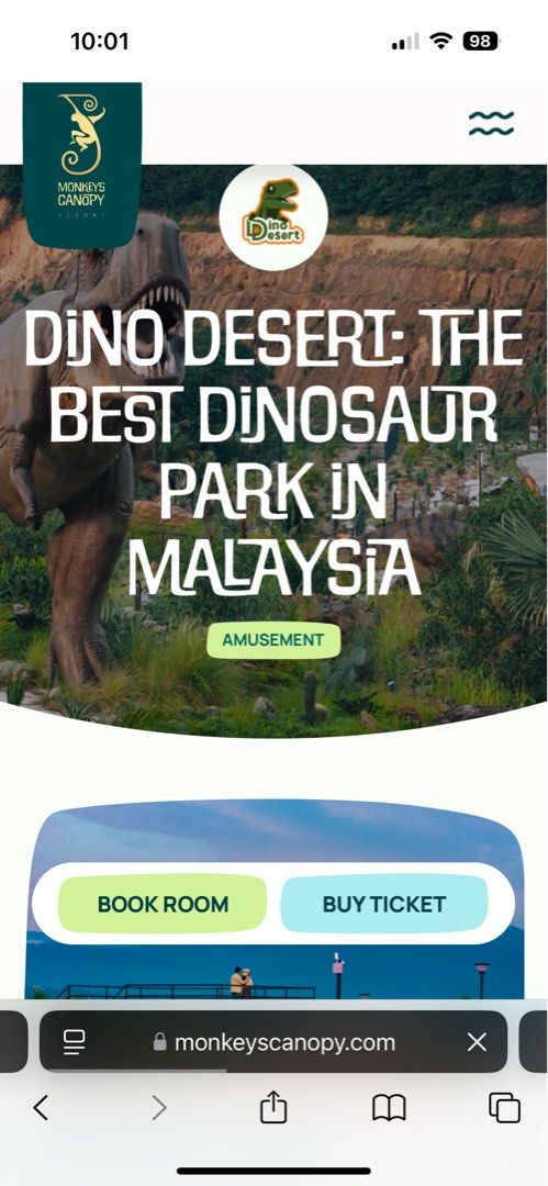 Money Canopy Resort Stay, Dino Desert and Safari Escape Playland, Tickets & Vouchers, Local ...