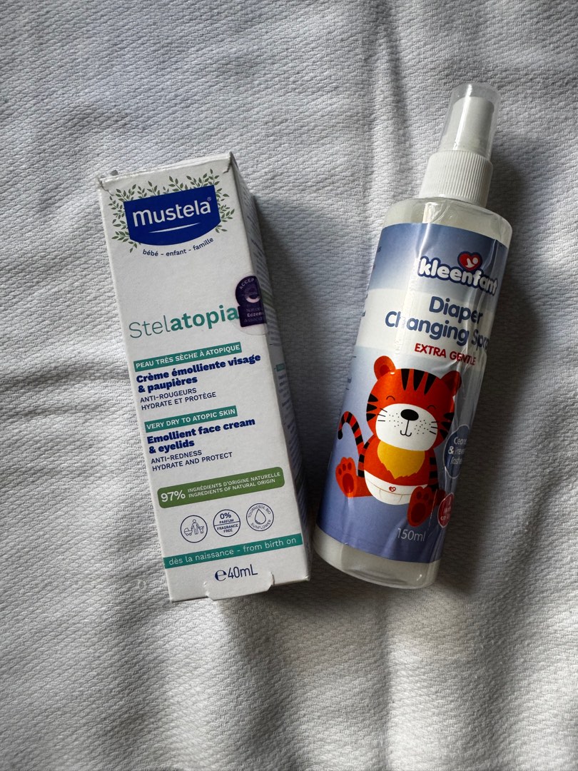 Mustela Stelatopia Cream , Babies & Kids, Bathing & Changing, Baby ...