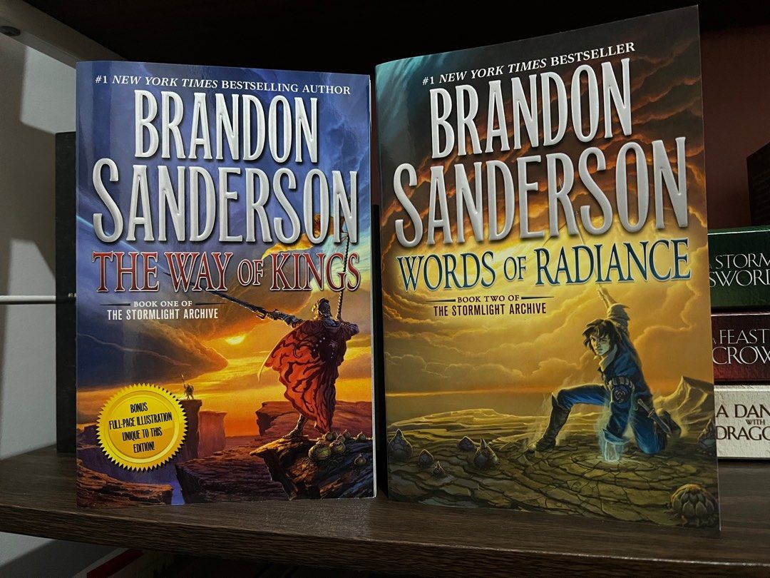 NEW Brandon Sanderson books Stormlight Archive: The Way of Kings, Words of Radiance, Hobbies ...