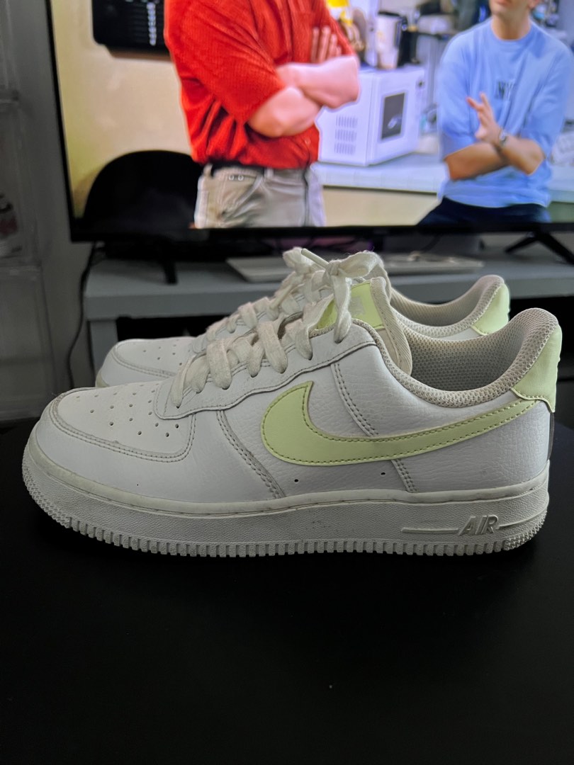 Nike Air Force 1 - White x Light Neon, Luxury, Sneakers & Footwear on ...