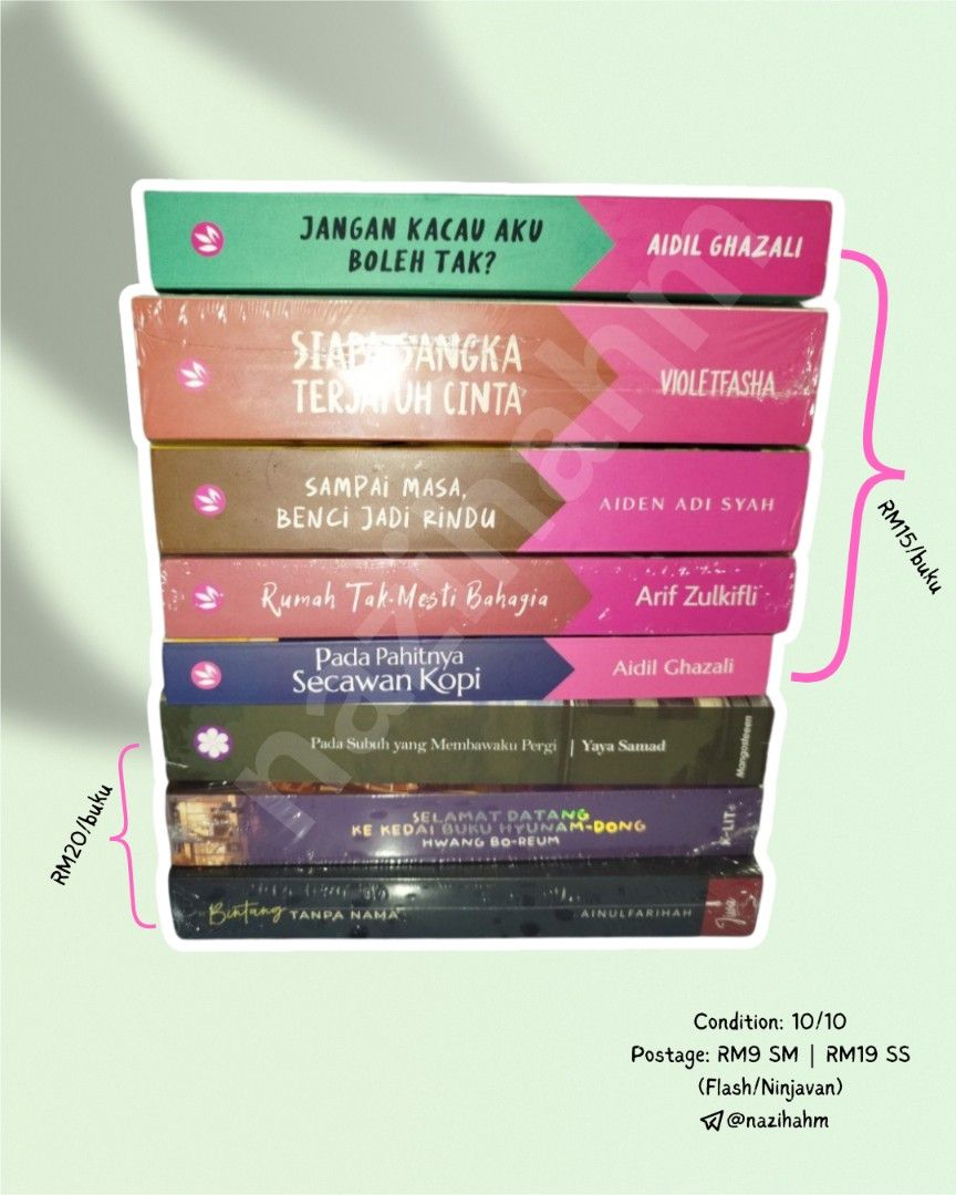 Novel Melayu Aidil Ghazali Yaya Samad Ainul Farihah Arif Zulkifli ...