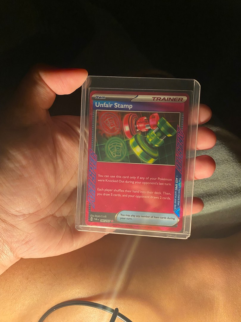 Pokemon Card - Unfair Stamp Rare ACE Twilight Masquerade 165/167 ...