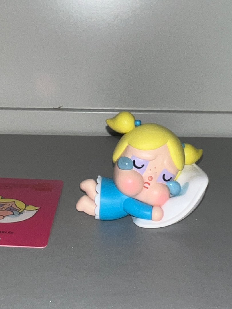 (Original) Pop Mart Cry Baby Powerpuff Girls Figure - Bubbles, Toys ...