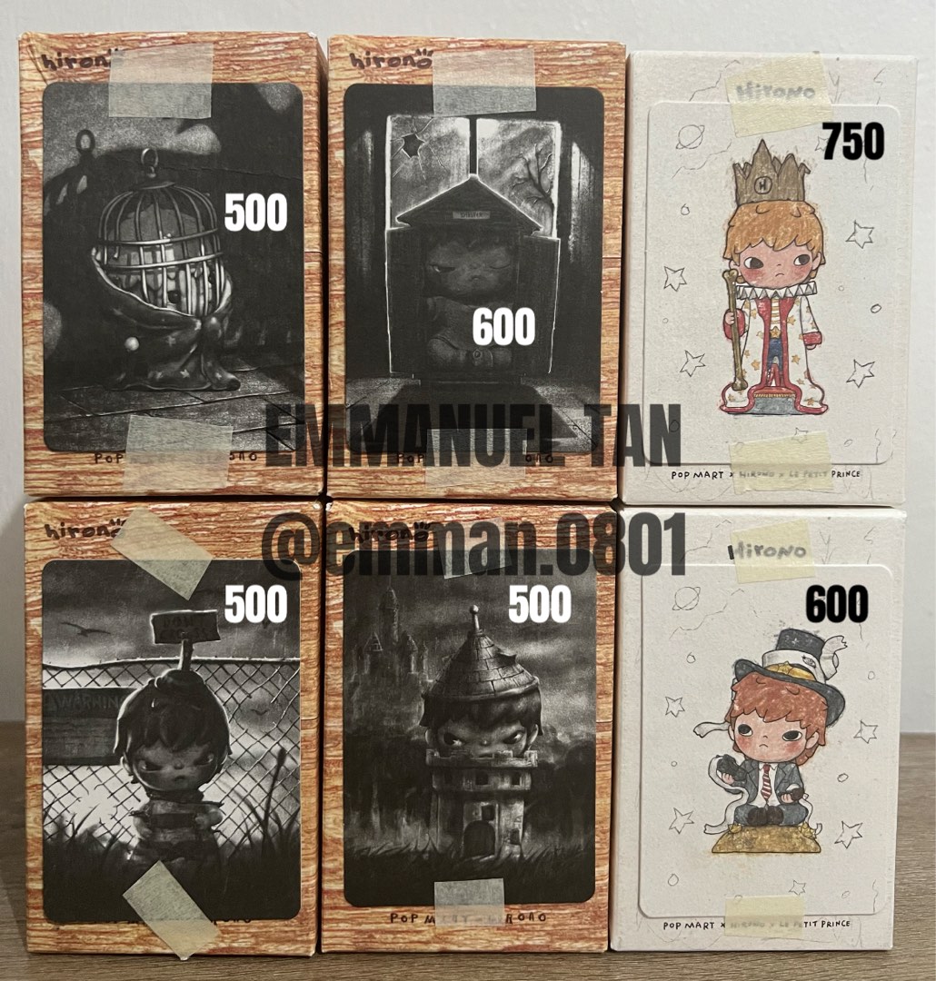 POP MART HIRONO (THE KING, THE BUSINESSMAN, BIRDCAGE, MANTLE CLOCK ...