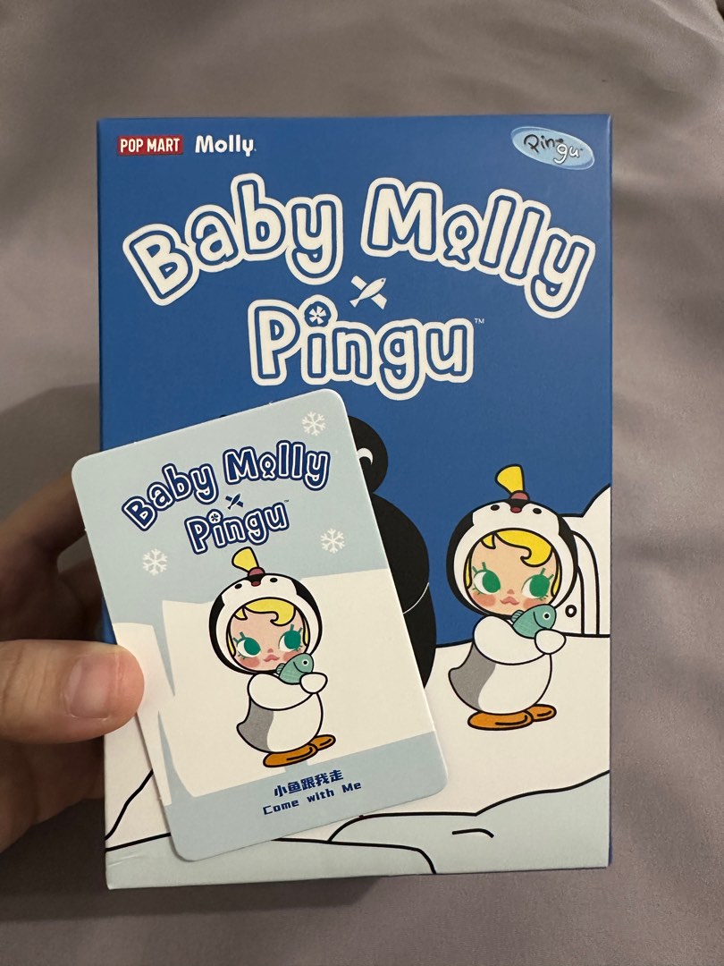 Popmart Baby Molly x Pingu, Hobbies & Toys, Toys & Games on Carousell