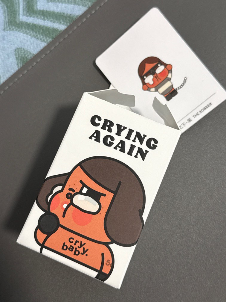 Popmart Crybaby Crying Again The Robber, Hobbies & Toys, Toys & Games ...