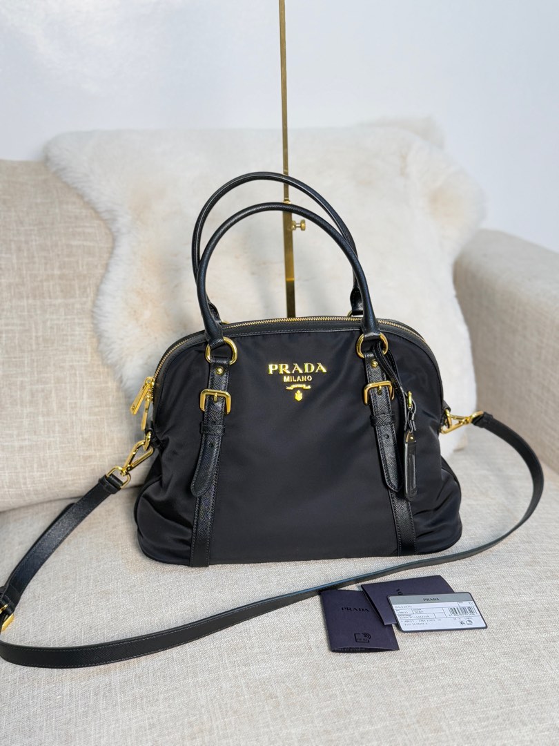 Prada Dome Bag Nylon, Women's Fashion, Bags & Wallets, Shoulder Bags on ...