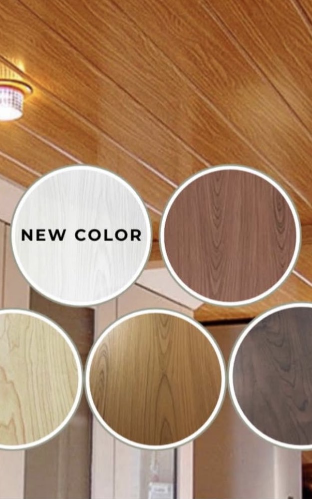 PVC Ceiling Panel Golden Mahogany, Furniture & Home Living, Home ...