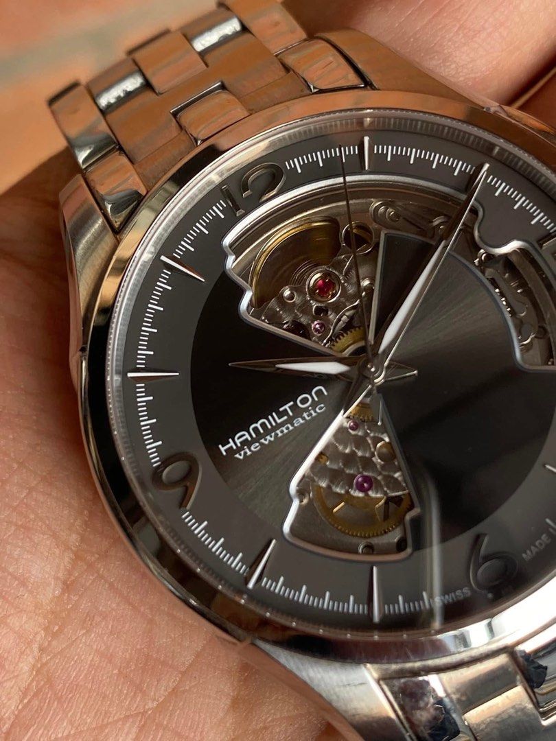 Rare Hamilton Viewmatic "Open Heart Skeleton" Ref. 2824-2 Swiss Made ...