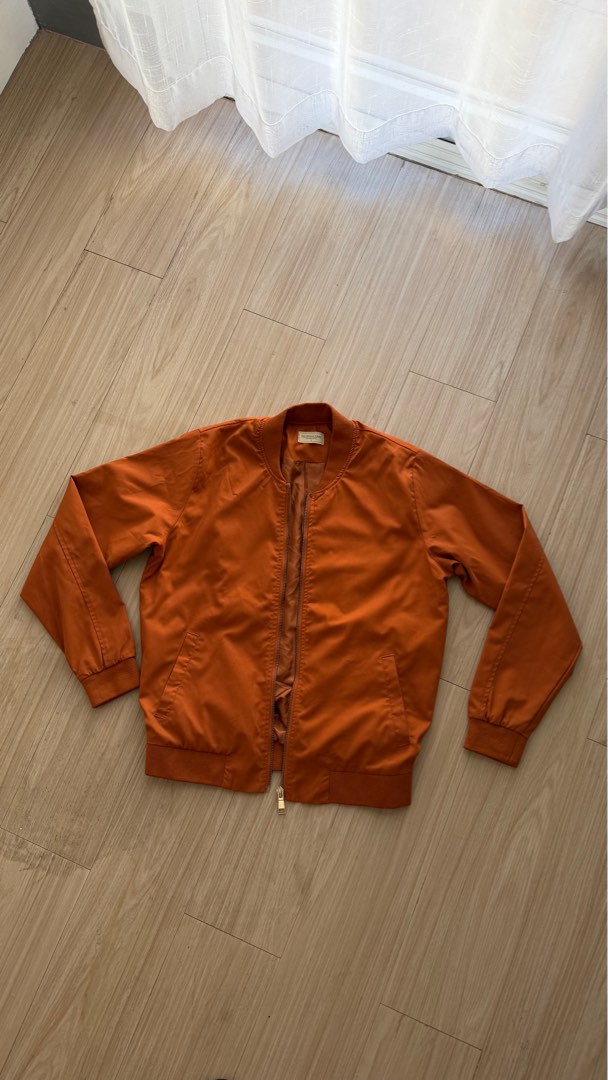 Rust color Penshoppe High quality bomber jacket AS NEW, Women's Fashion ...