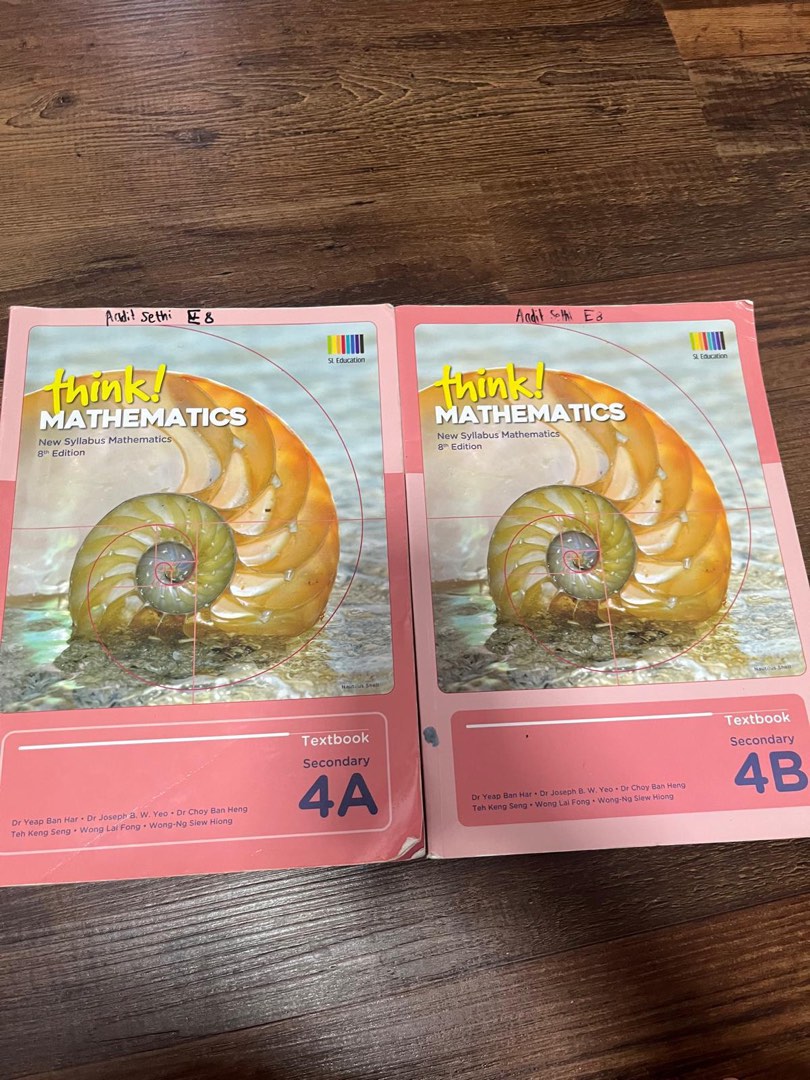 Sec 4 math textbook A and B, Hobbies & Toys, Books & Magazines ...