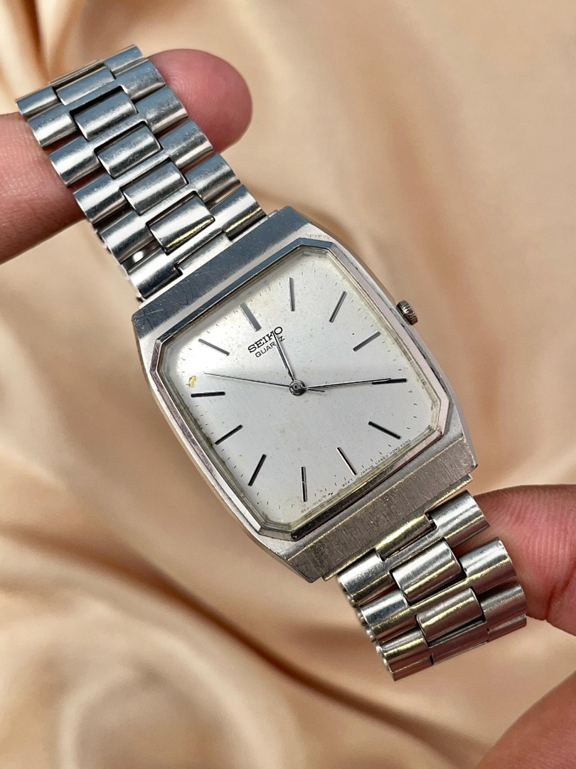 Seiko Quartz Tank Model, Fesyen Pria, Jam Tangan di Carousell
