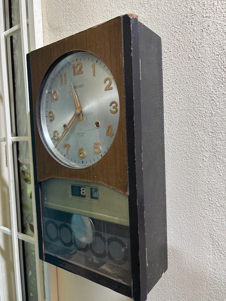 Seiko winding wall clock, Hobbies & Toys, Collectibles & Memorabilia ...
