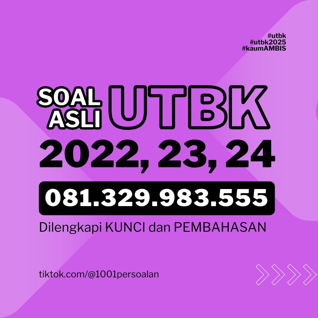 SOAL UTBK ASLI 2021 2022 2023 2024 PDF, Buku & Alat Tulis, Buku di ...