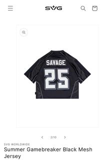 MESH JERSEY SVG SS25 BLACK, Men's Fashion, Activewear on Carousell