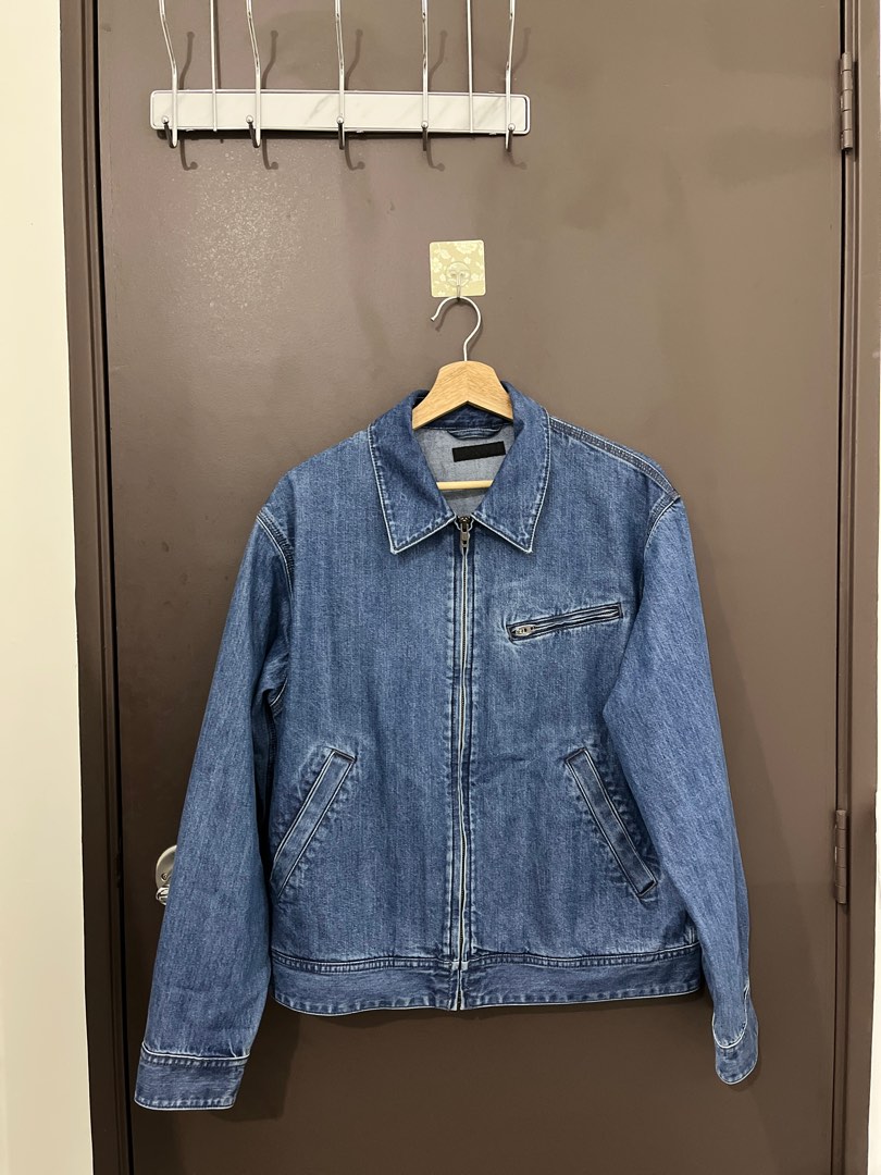 UNIQLO zip up blouson, Men's Fashion, Coats, Jackets and Outerwear on ...
