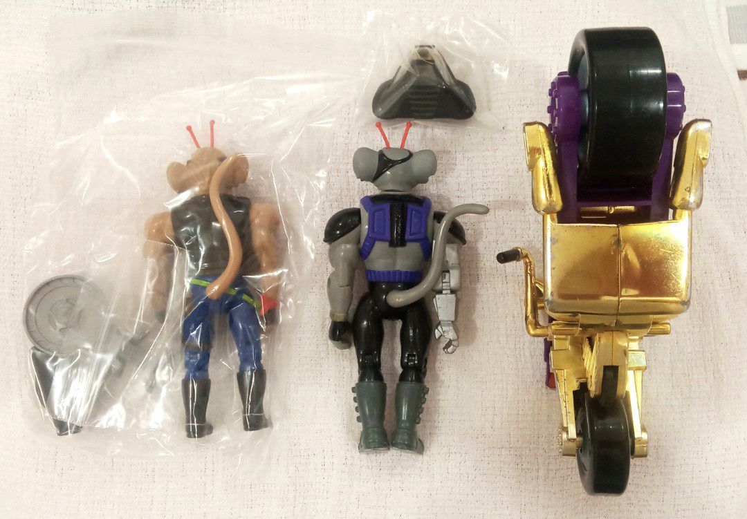 Vintage Galoob Biker Mice From Mars Throttle + Modo + Chromotanium Bike ...