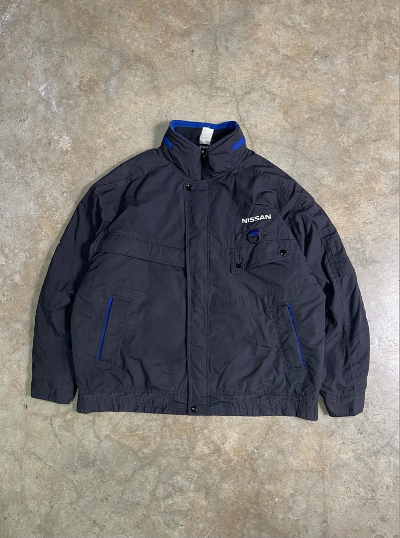 Vintage Nissan JDM Technician Mechanic Staff Bomber Jacket Packable ...