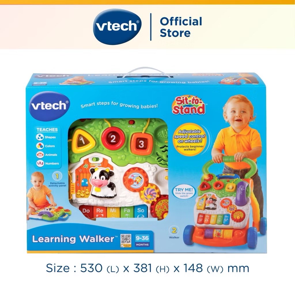Vtech baby walker - Sit to Stand learning walker music toy (orange ...