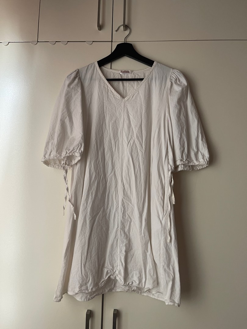 white puffy presko dress, Women's Fashion, Dresses & Sets, Dresses on ...