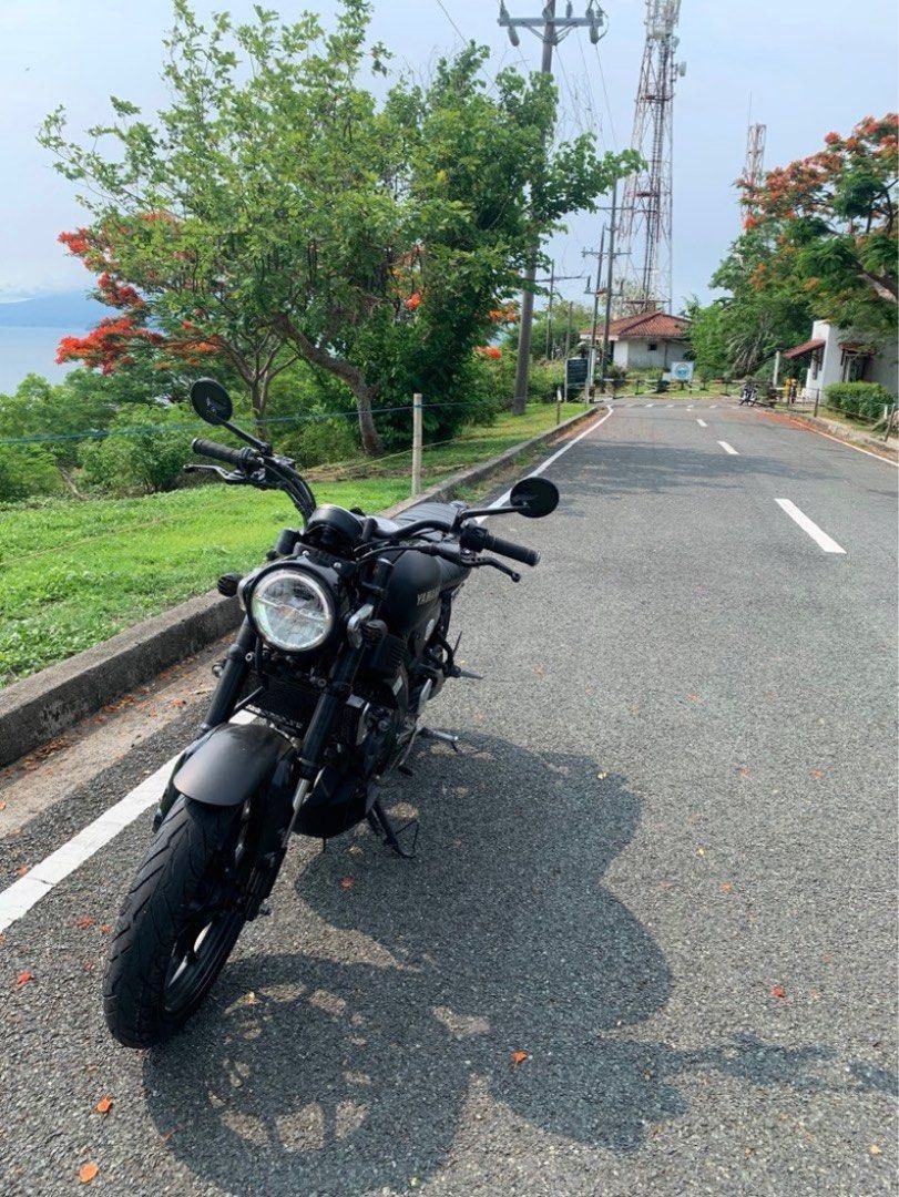 Yamaha Cafe Racer XSR 155 cc All Black Matte Motorcycle, Motorbikes ...