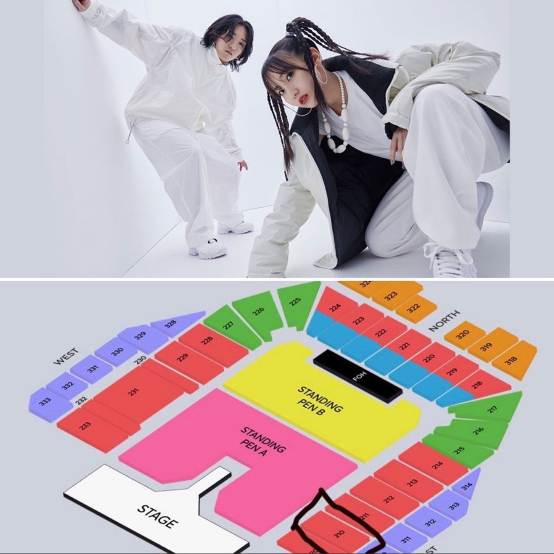 Yoasobi tour concert DAY 1 SAT CAT 2 (seat close to stage) 2025 Feb 22 ...