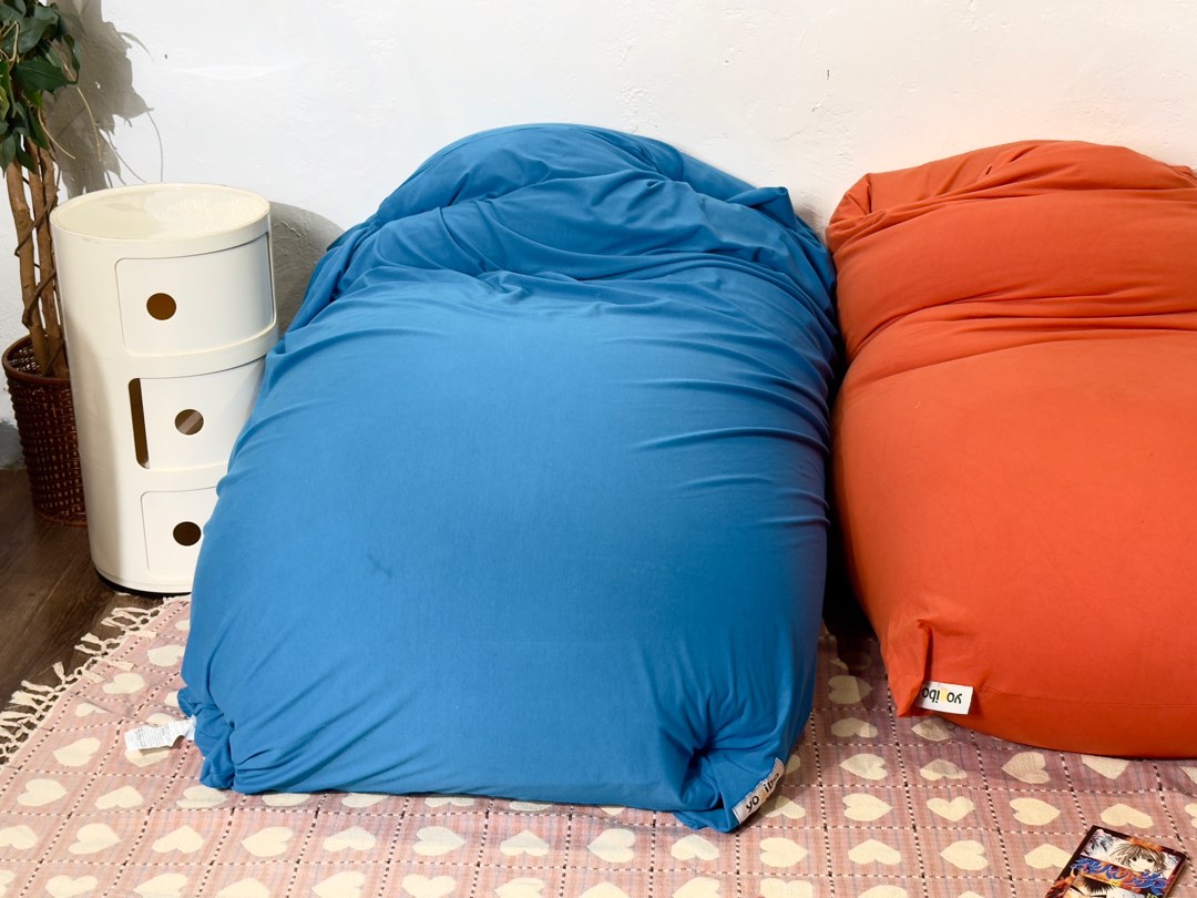Yogibo large bean bag - blue available Lounge floor chair, Furniture ...