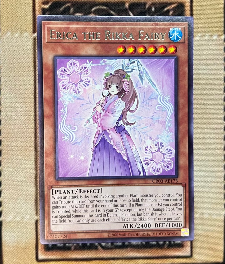 Yu-Gi-Oh Erica The Rikka Fairy, Hobbies & Toys, Toys & Games on Carousell