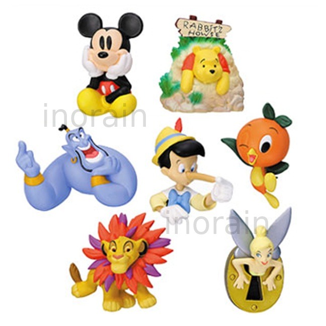 Yujin Disney 3D Magnets Gashapon Capsule Toy Genie Pinocchio Winnie ...