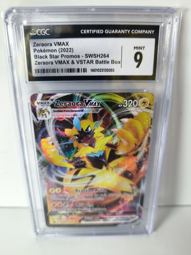 Zeraora VMAX Battle Box Full Art Promo Pokemon SWSH264 CGC 9 (not PSA ...