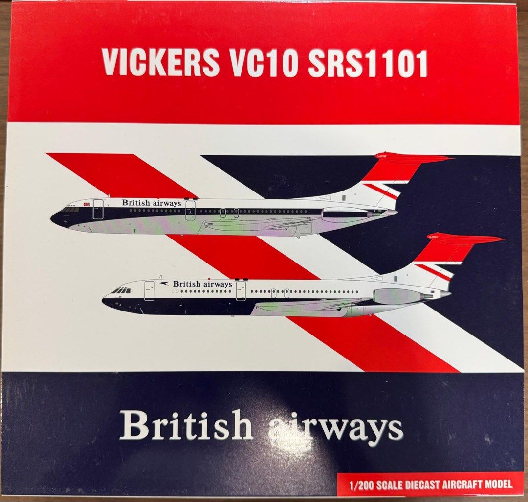 1/200 Vickers VC10 British Airways Diecast aircraft model, Hobbies ...