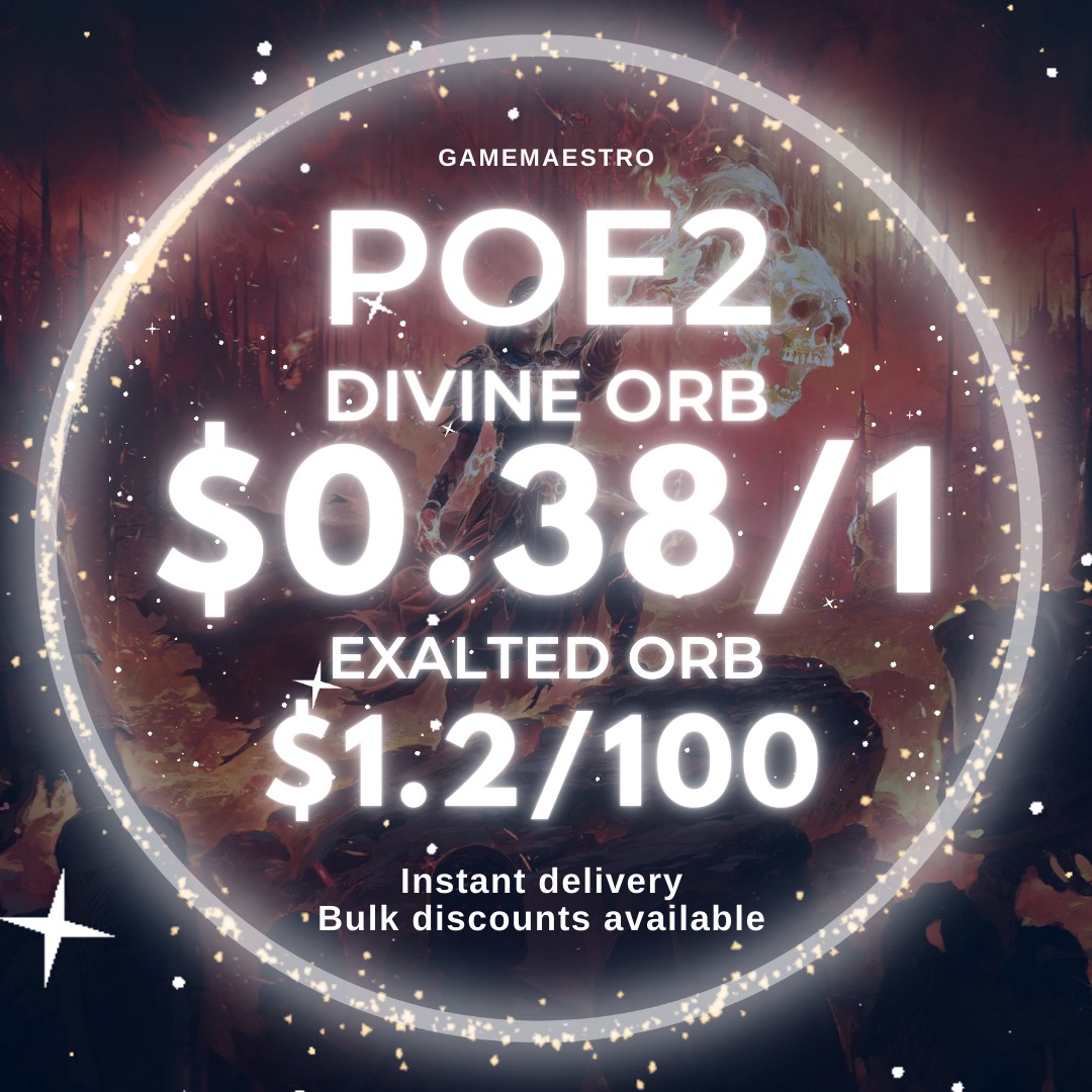 [24/7] Path of exile 2/ POE 2 Divine Orb ($0.38/1) Exalted Orb ($1.2 ...
