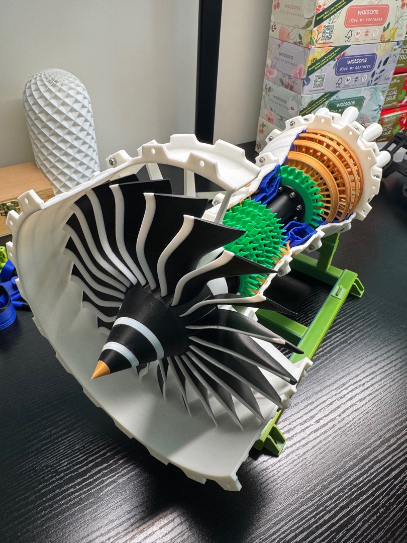 3d print (turbine jet engine, ball rolling tower), Hobbies & Toys, Toys ...