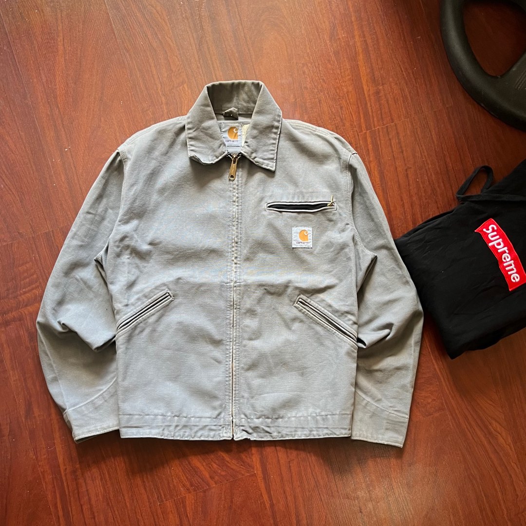 90s Carhartt JU1213 Unlined Detroit Jacket ( Rare ), Men's Fashion ...