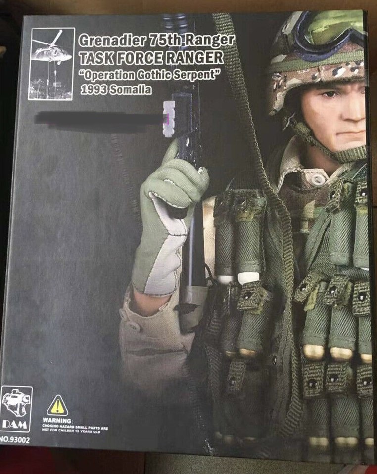 全新 Damtoys 93002 - Chalk Leader 75th Ranger Task Force Ranger ...