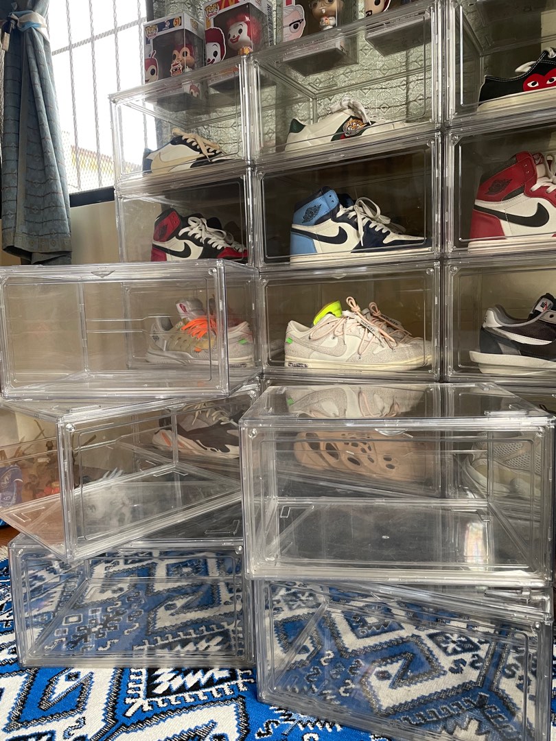 Acrylic Shoebox, Men's Fashion, Footwear, Shoe inserts & accessories on Carousell