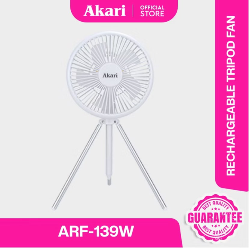 Akari Tripod Fan with Ambient Light, Furniture & Home Living, Lighting ...